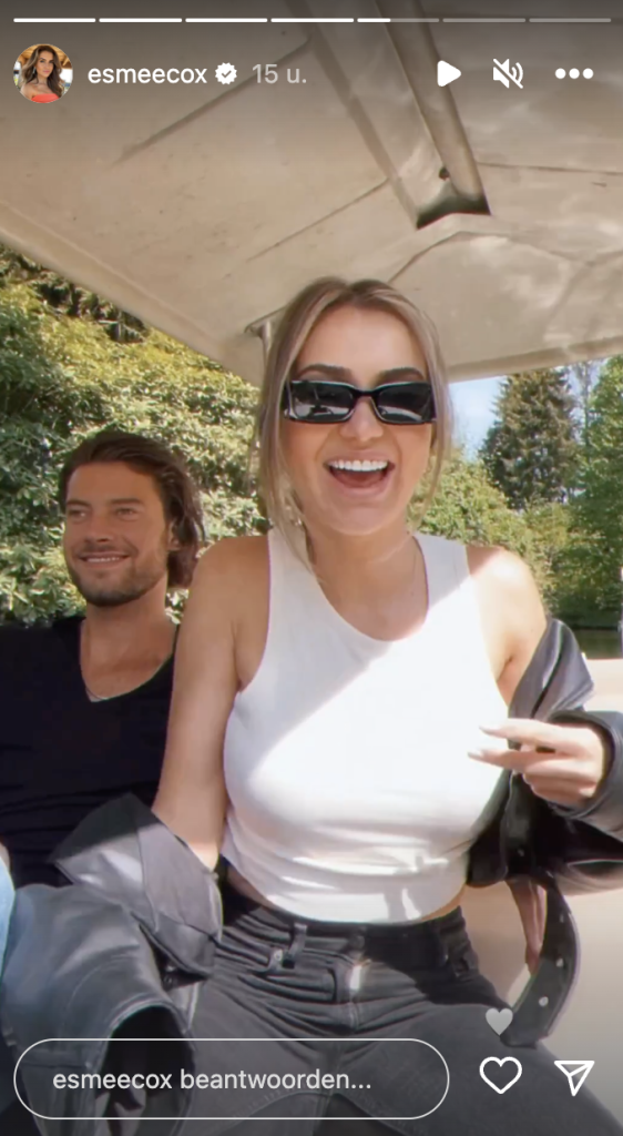 Love Islands Esmee en Cas bevestigen romance met lieve foto
